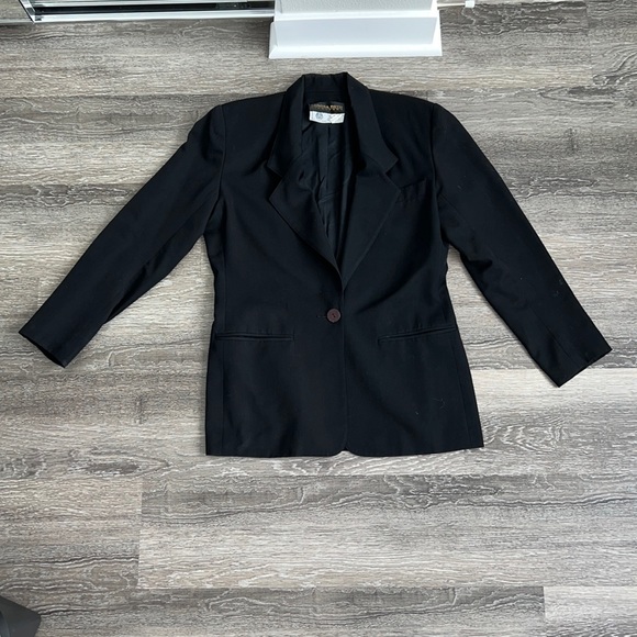 sandra roth | Jackets & Coats | Sandra Roth Black Jacket Suit Top All ...